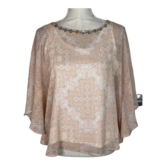 Ruby Rd. | Tops | Ruby Rd Women Semi Sheer Butterfly Poncho Top Nwt | Poshmark
